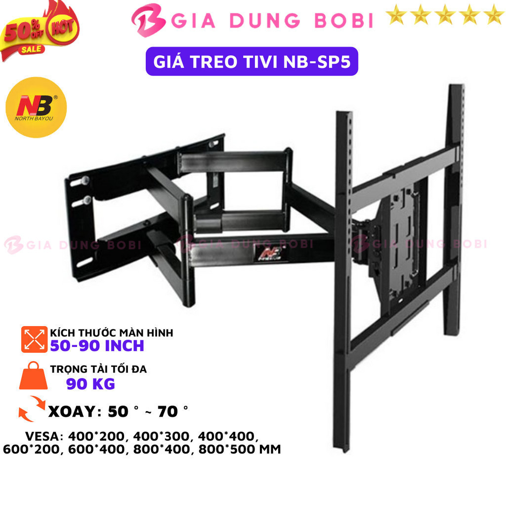 Sku199 - NB-SP5 TV mount from 50 inches - 90 inches, North Bayou NB-SP5 ...