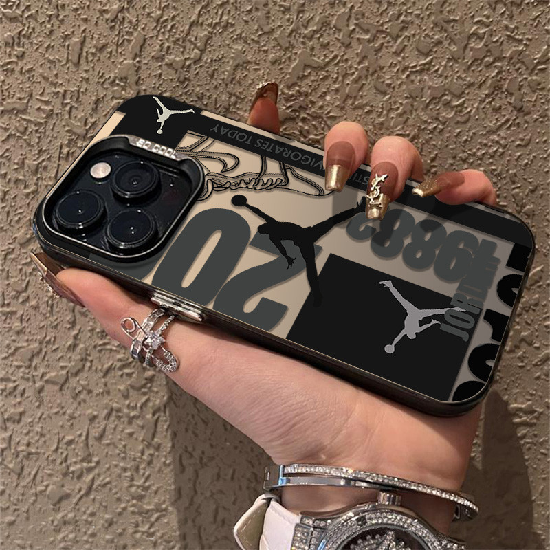 Casing iphone 11/12/13/14/15/16 Pro max Case Luxury sports Basketball silicone matte Case For ...