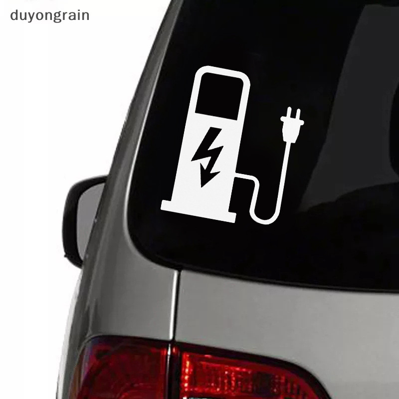 (duyongrain) 12*10cm EV Electric Vehicle Car Sticker Decal Funny Truck ...