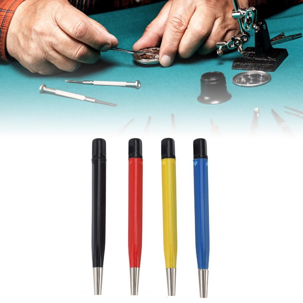 Maib 4pcs Scratch Brush Pen Set Style Prep Sanding With Steel Brass Fib ...