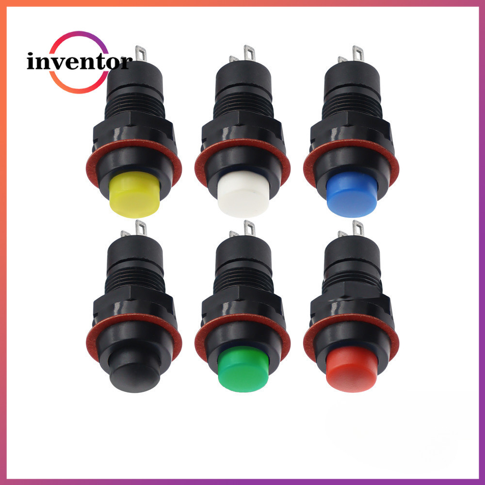 6PCS DS-213 10mm Round Miniature Push Button Switch DS-211 Momentary ...