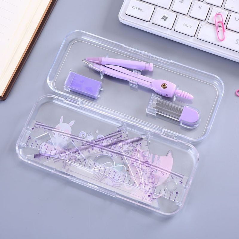Compass Set Ruler Small Multi-Function Ruler Set Triangle Ruler ...
