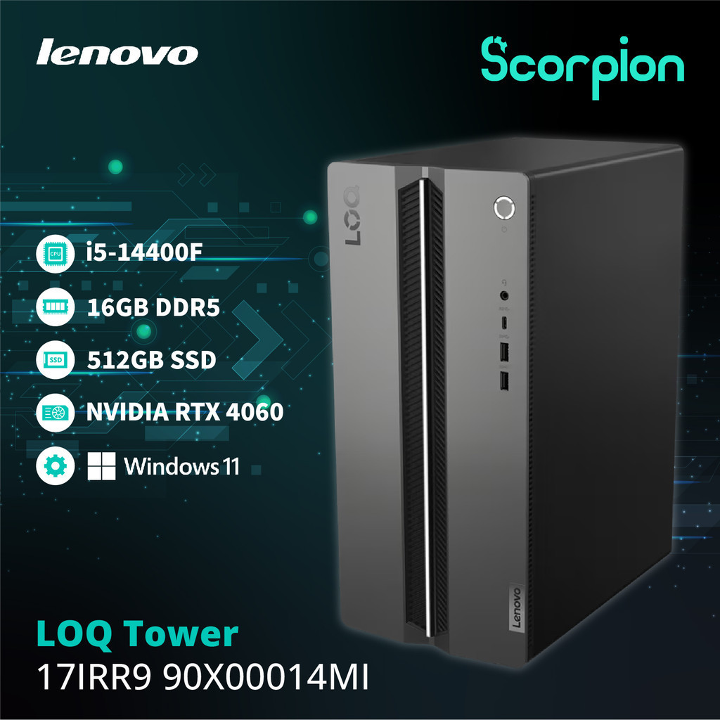 Lenovo LOQ Tower 17IRR9 90X00014MI Gaming PC（Aeon Credit Services-36 ...