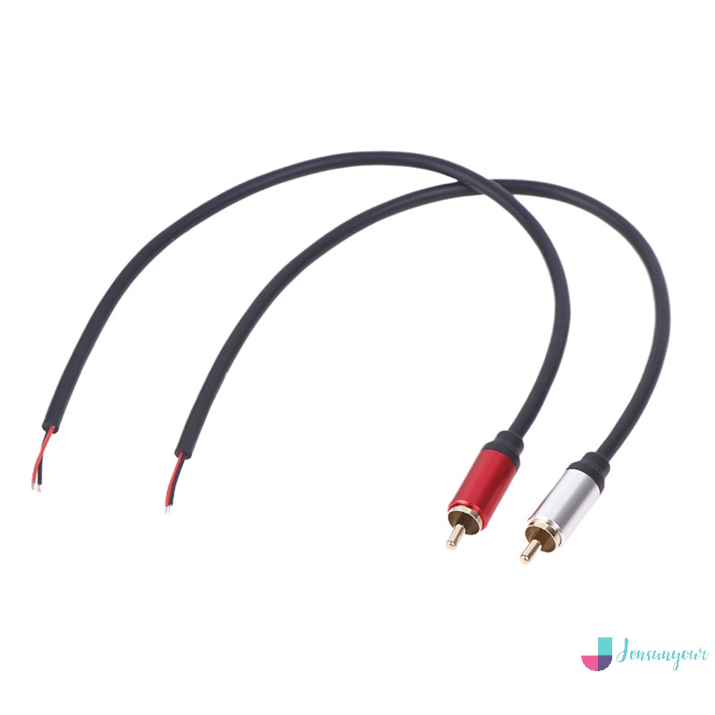 [Jonsunyour] Speaker Wire RCA Male Plug Jack Connector To Bare Wire ...
