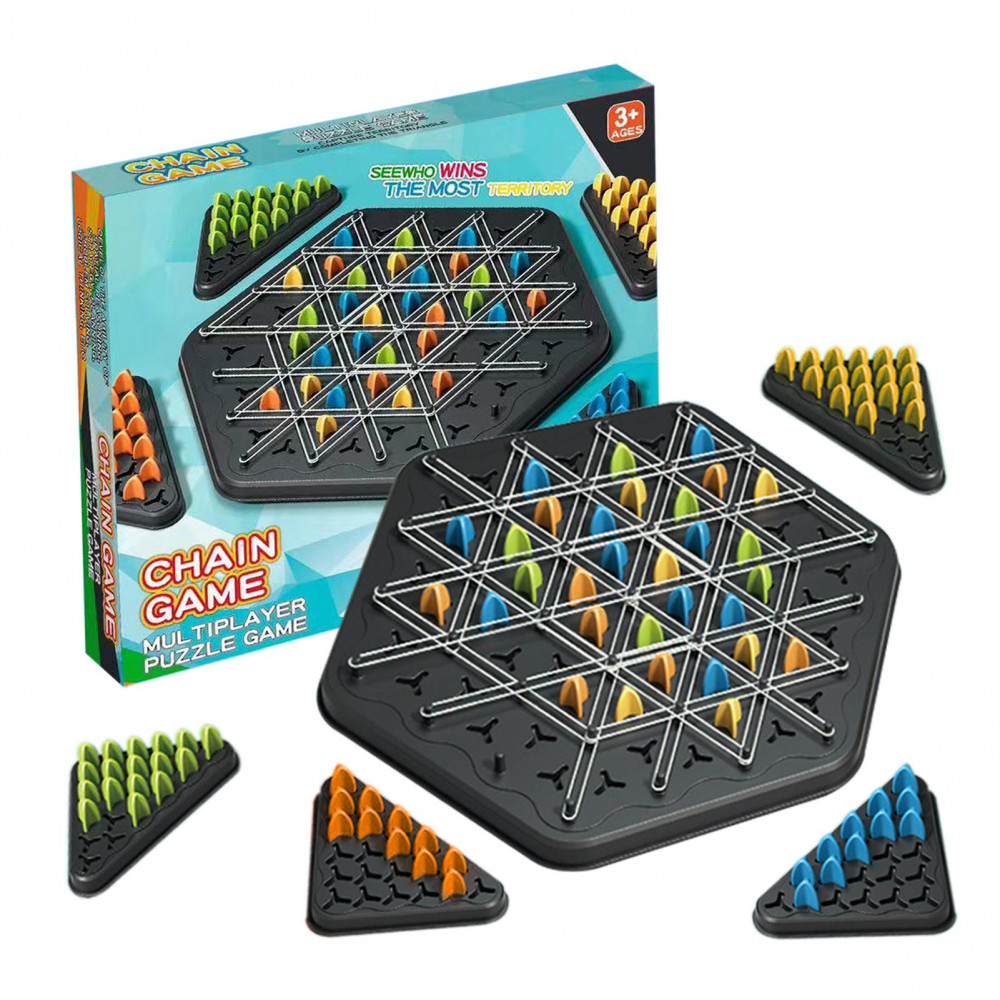 YL Chain Triangle Game, Triggle Board Game, Chain Chess Desktop Puzzle ...