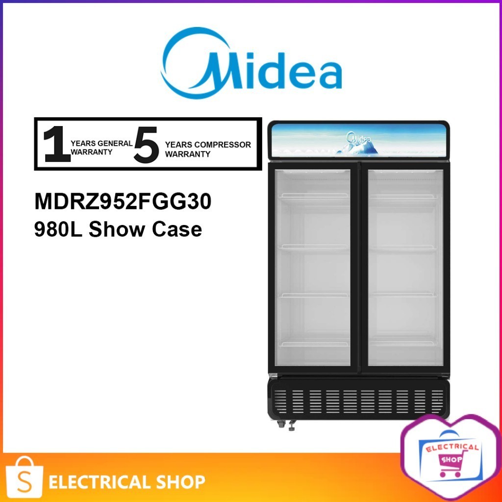 Midea Double Door Refrigerator Display (90L) MDRZ952FGG30 | Shopee Malaysia