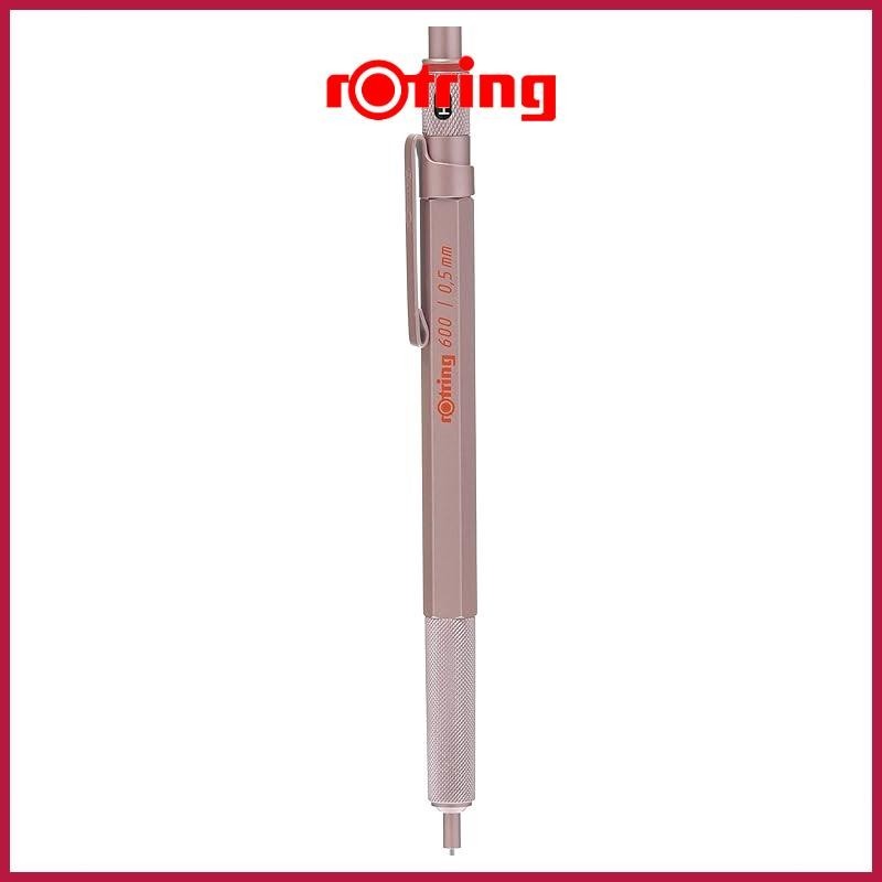Rotring Mechanical Pencil Rose Gold 600 2158794 0.5mm | Shopee Malaysia