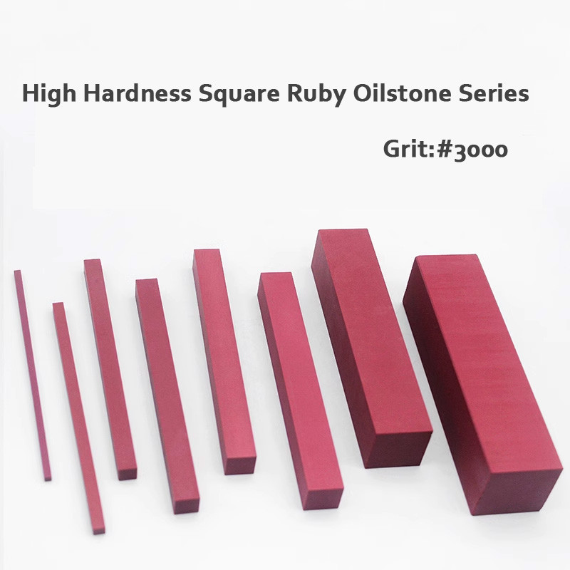 High hardness square ruby oil stone bar portable sharpening stick ...