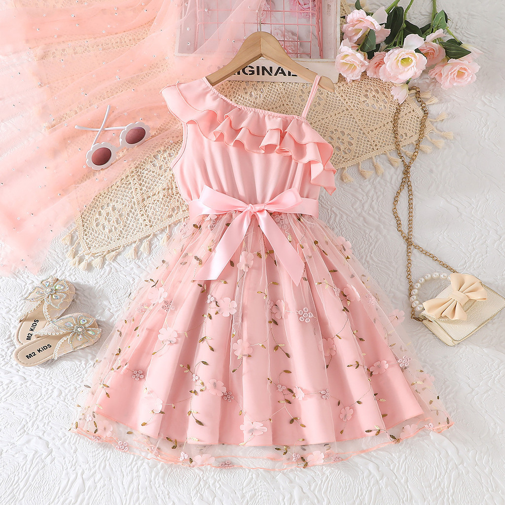 Dress Baby Girl 8-12 Tahun Birthday Baju Gaun Budak Perempuan Summer ...