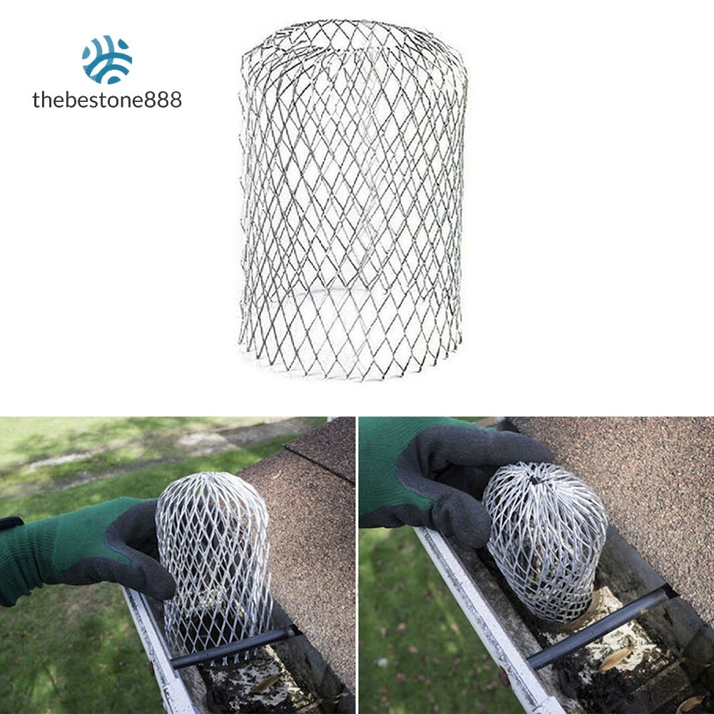 [THEBEST]Metal Mesh Gutter Leaf Debris Mud Trap Guards Drain Pipe Cover ...