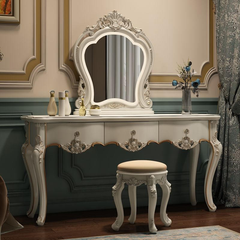 European dressing table bedroom dressing table multifunctional princess ...