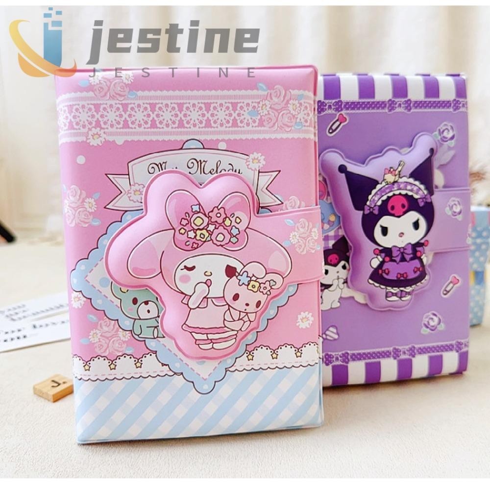 JESTINE 3D Decompression Notebook, Color Page Kuromi Kuromi 3D Diary ...