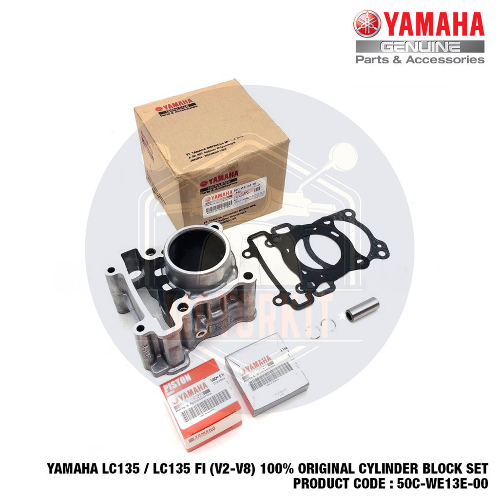 YAMAHA LC135 LC135 FI 135LC 100% ORIGINAL CYLINDER BLOCK COMPLETE SET ...