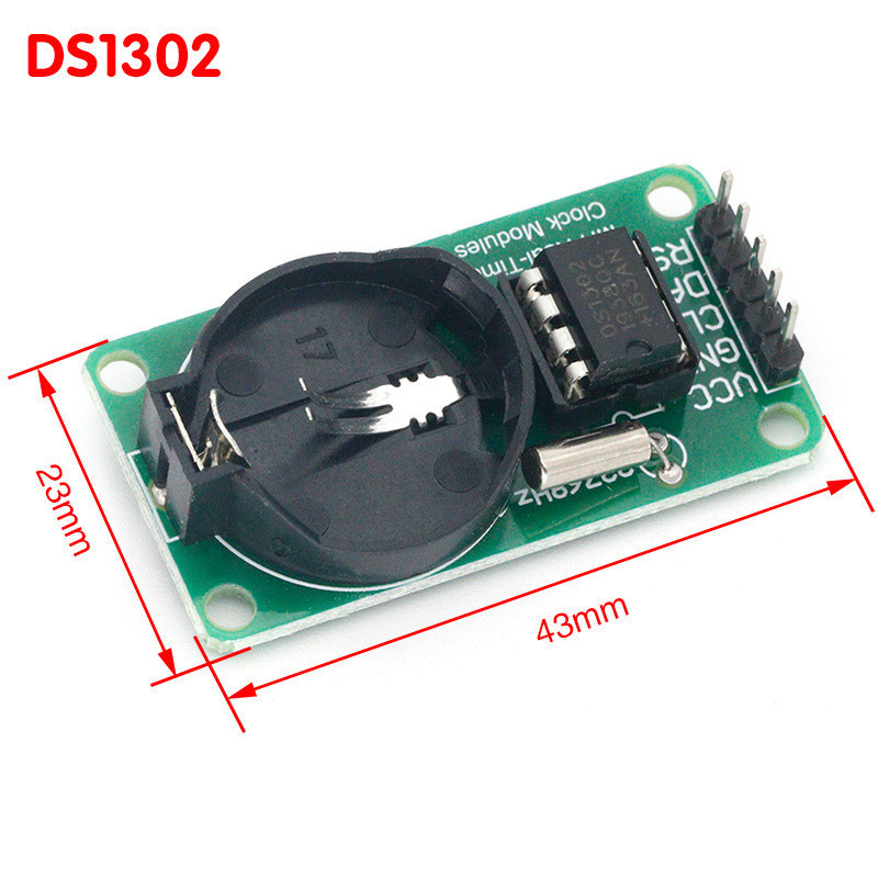 D DS1302 Real-Time Clock Module with Battery CR2032 Power Off Walking ...