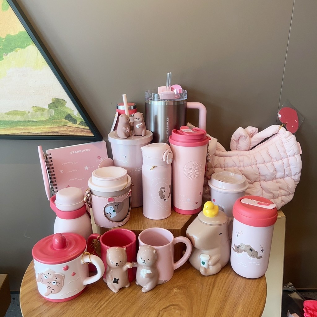 Female Otter Bala Water Cup Cup 2025 Insulated Ceramic Kapi Starbucks ...