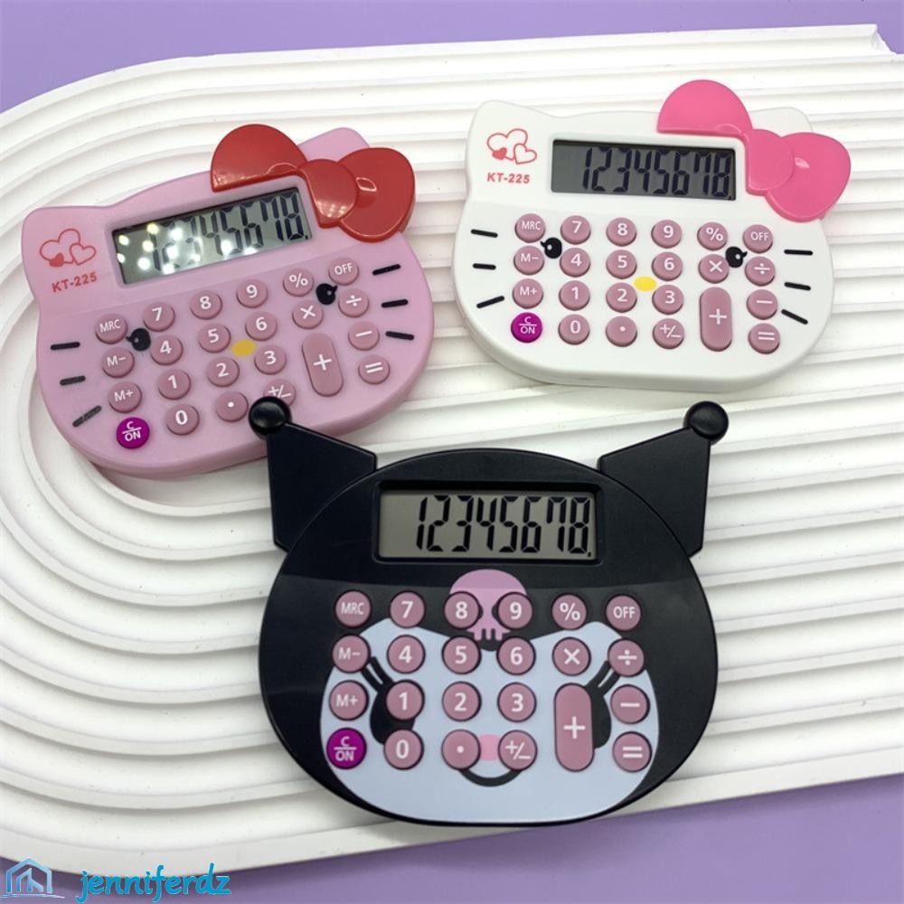 JENNIFERDZ Cartoon Kuromi 8 Digits Calculator, 8 Digits Kuromi Cartoon ...