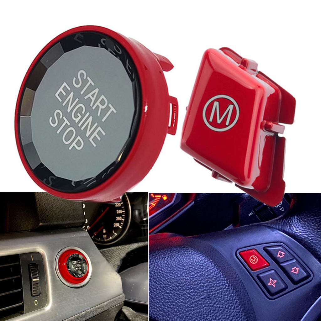 Car Steering Wheel Start Stop Engine M Switch Button Cover Replace for ...