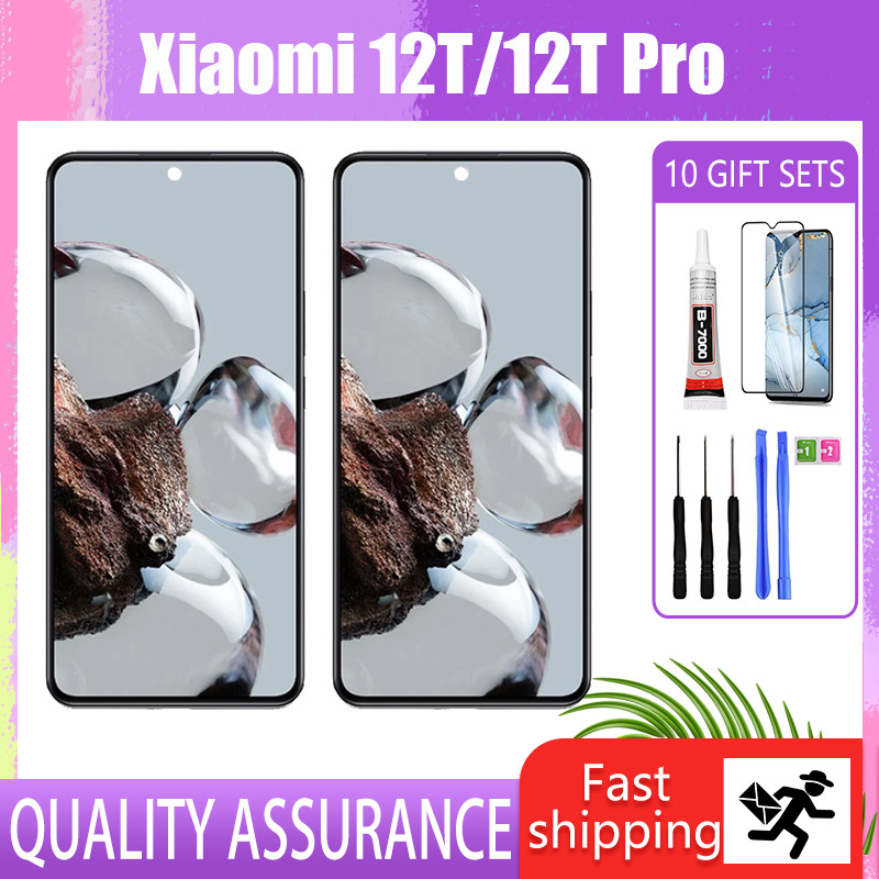 Original AMOLED Xiaomi 12T 12T Pro LCD Display Touch Screen With Frame ...