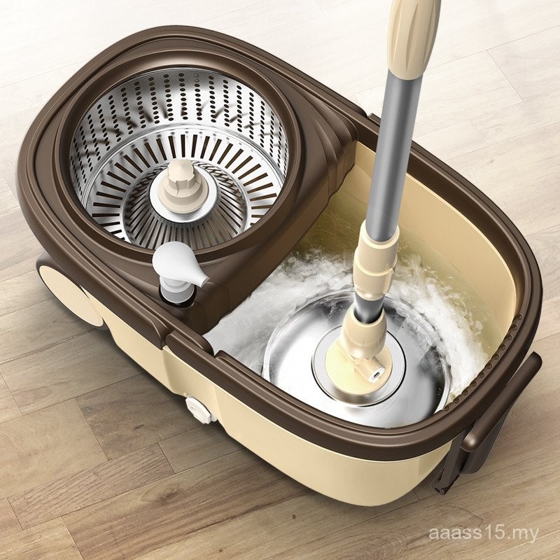 Rotating Mop Rod Universal Hand-Free Mop Household One-Mop Clean Mop Bucket Mopping Floor Drying ...