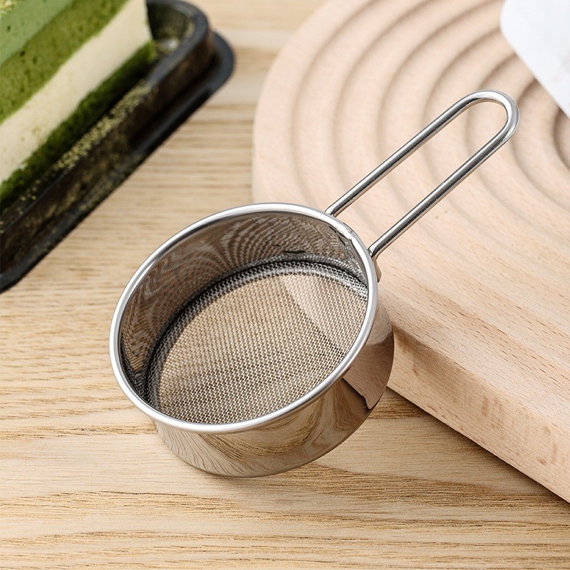 304 Stainless Steel Powdered Sugar Sieve Handheld Flour Sieve Matcha ...