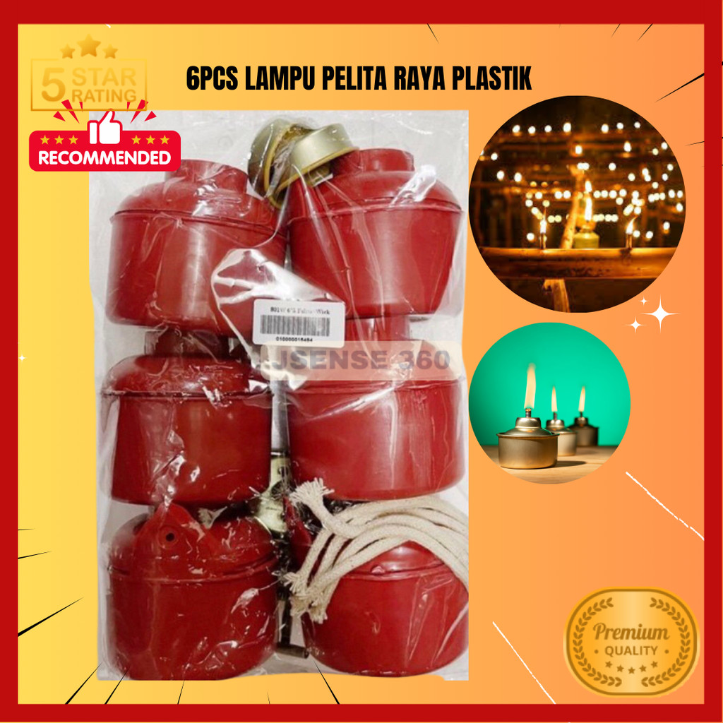 6pcs lampu pelita raya plastik PELITA RAYA PLASTIK MERIAH | Shopee Malaysia