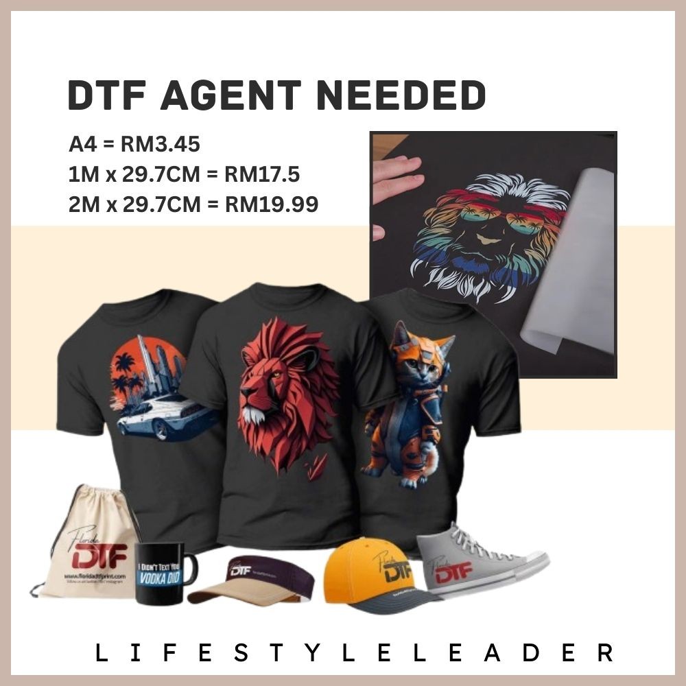 DTF Printing DTF Film Printing Iron On Heat Transfer Film DTF Cetak ...