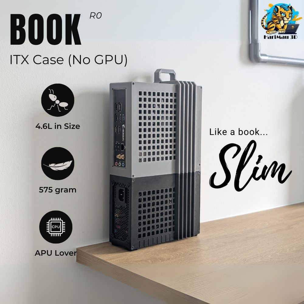 [ Book ] Itx Case Mini Itx Mini Case [ 4 6l 575g Ultra Portable No Gpu Sfx Psu ] [ R0