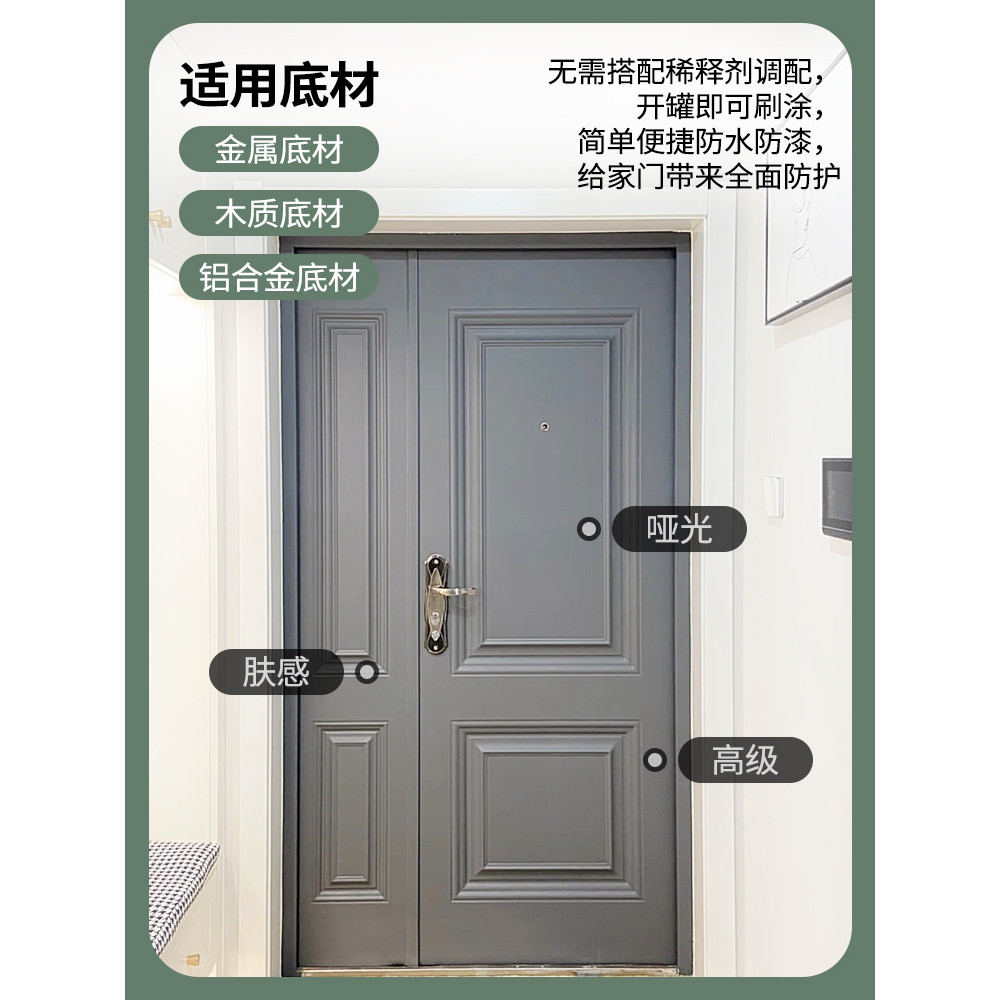 Cat Pintu Anti-kecurian Cat Logam Masuk Perubahan Warna Pintu Besi Lama ...