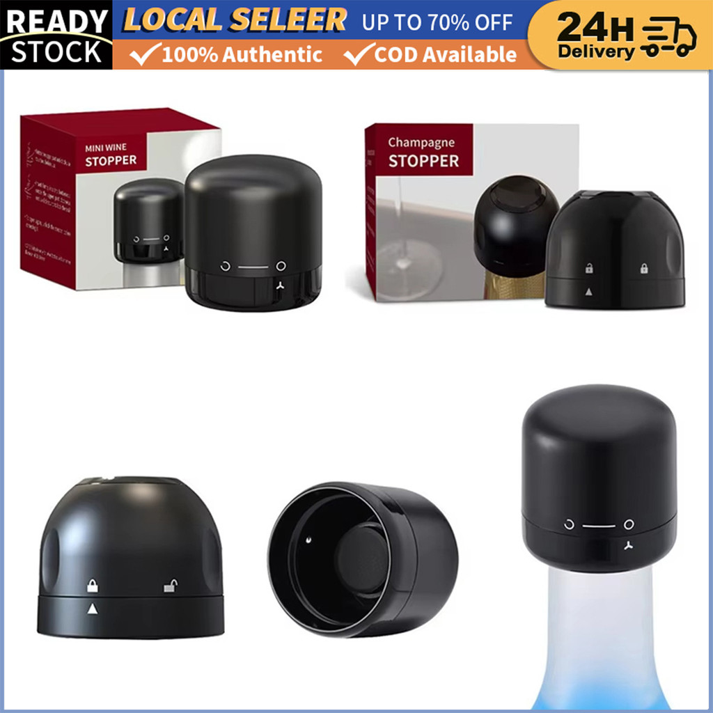 Wine Stopper Vacuum Wine Plug with Twist Lock Reusable ABS Silicone ...
