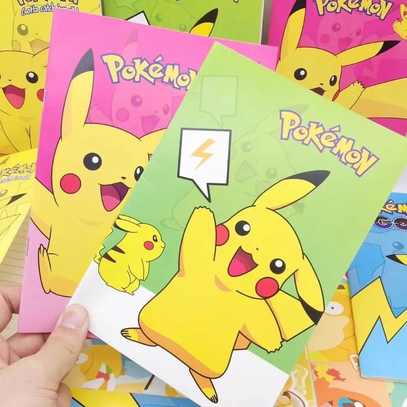 Random 1pcs Pokemon Anime Pikachu Notebook Kawaii Pikachu Figures ...