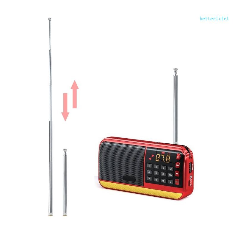 BTM Telescoping Antenna Receiver Universal Aerial For Connector Radio TV 80mm | Shopee Malaysia