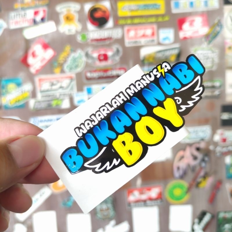 NABI Sticker WAJARLAH HUMAN IS NOT A PROPHET BOY GLOS | Shopee Malaysia