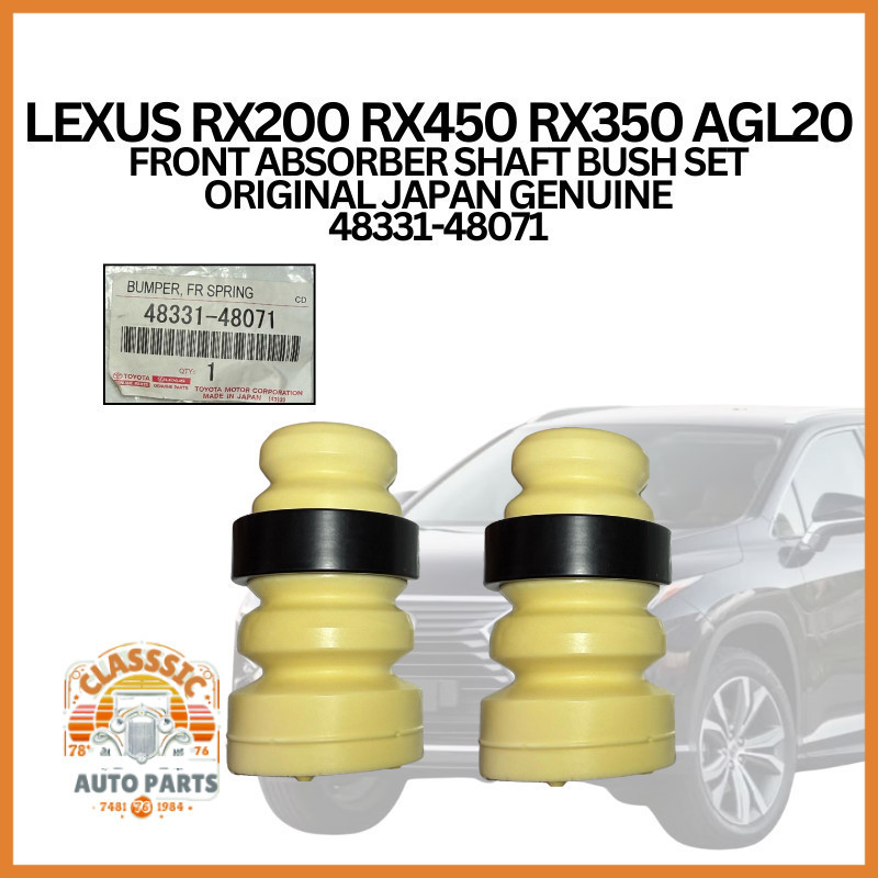 LEXUS RX200 RX450 RX350 AGL20 FRONT ABSORBER SHAFT BUSH SET ORIGINAL ...
