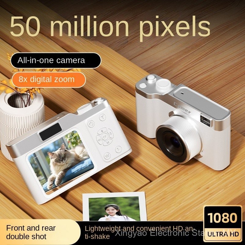 Free Digital Dual Camera Campus ccd Girl Gift Selfie Retro Camera Pixel ...