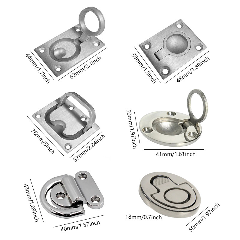 Durable Stainless Steel Marine Boat Deck Hatch Flush Pull Lift Handle ...