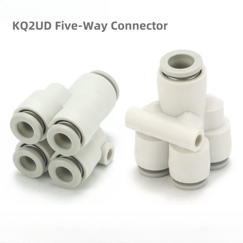 Pu Trachea Y-Type Five-Way Joint Pneumatic Quick Plug One In Four-Out Reducer Joint KQ2UD 04 06 ...