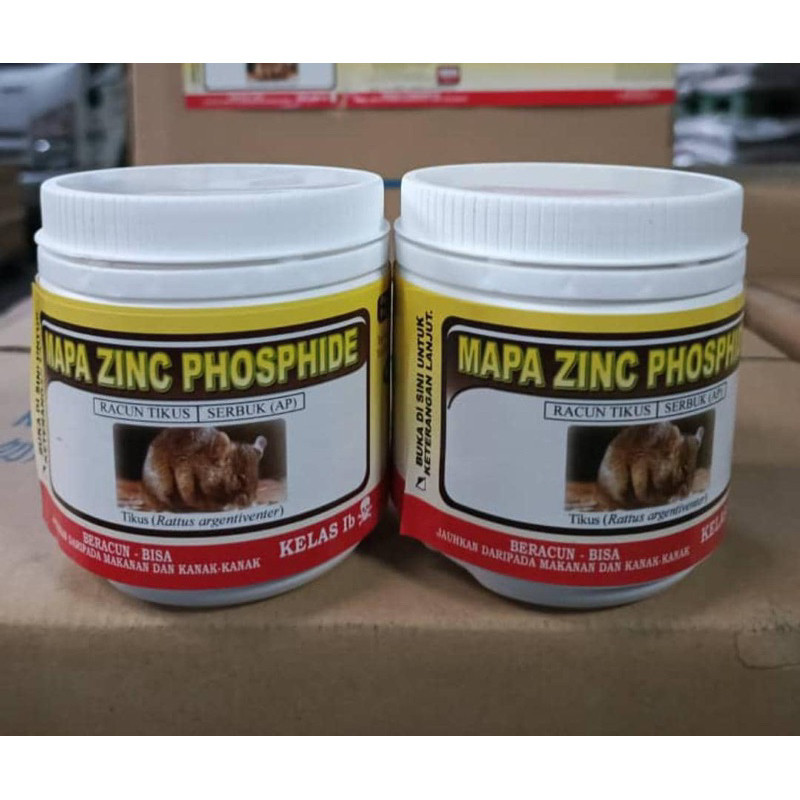 [ORIGINAL] 250G Mapa Zinc Phosphide Racun Tikus Serbuk Hitam Sesuai ...