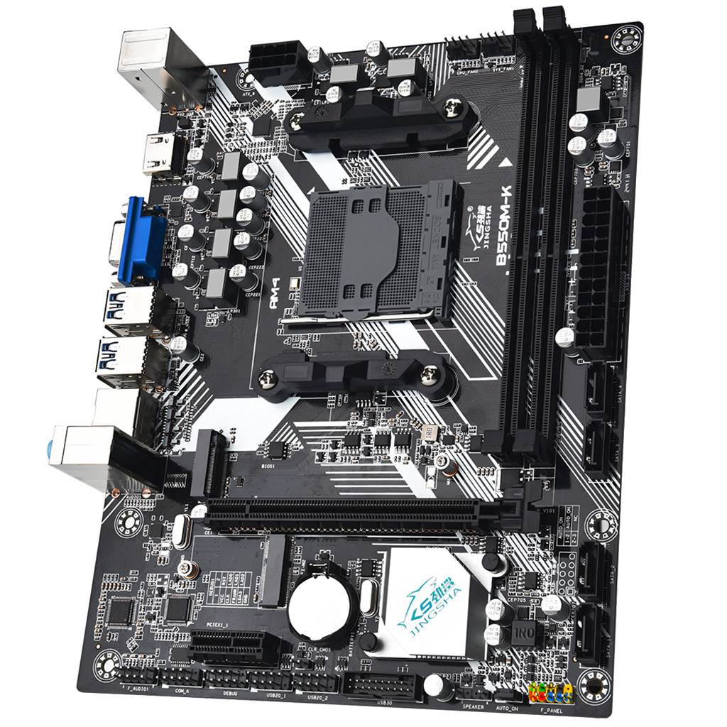 JINGSHA B550M-K Motherboard AMD AM4 B550 AMI EFI BIOS DDR4 Memory 64GB ...