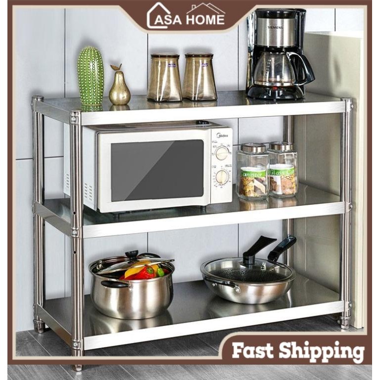 2/3 Layer Kitchen Rack Microwave Oven Rack Expandable and Height ...