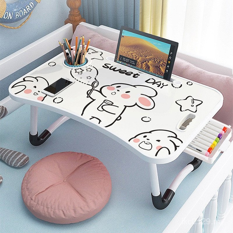 Bed Study Table Foldable Small Table Multifunctional Table Laptop Desk ...
