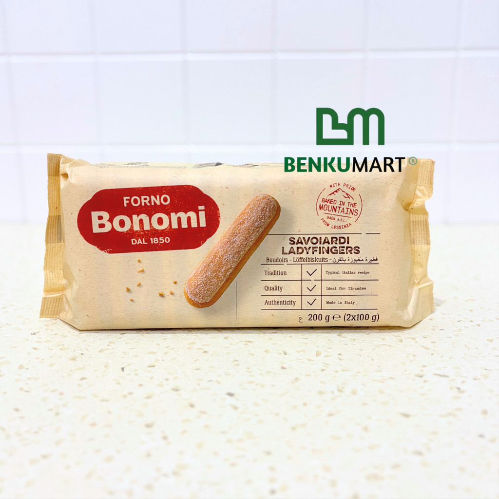 Forno Bonomi Savoiardi Ladyfingers (200 gr) | Lady Finger Tiramisu ...