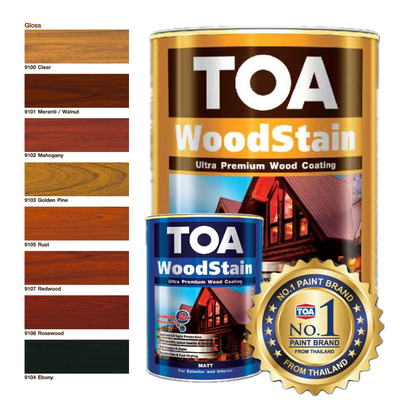 1LT TOA Woodstain Gloss for Interior and Exterior Wood Paint Wood ...