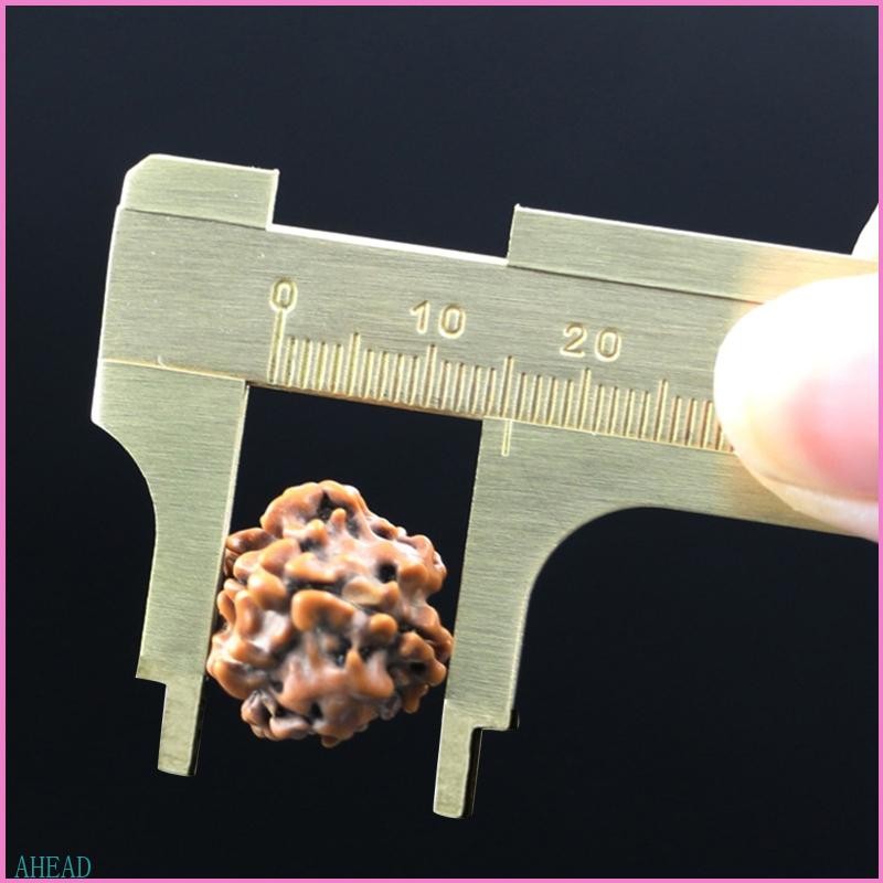 Ahead Portable Sliding Gauge with Double Scales mm inch Mini Brass ...