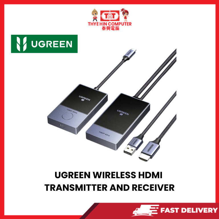 UGREEN WIRELESS HDMI TRANSMITTER AND RECEIVER | Shopee Malaysia