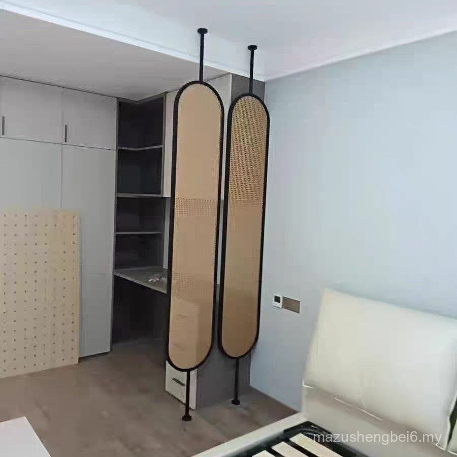 Custom Rattan Glass Screen Partition Living Room 2025 New Style Iron ...