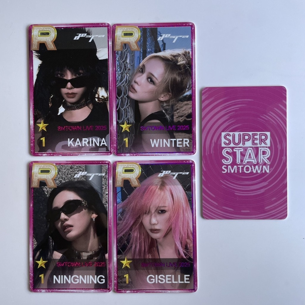 A aespa smtown Family 30th Anniversary Game Card Same Style Photocard ...