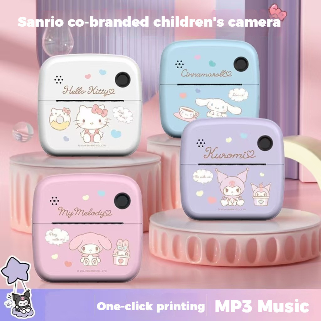 New Sanrio Childrens Camera Printable Photo Camera Kuromi Kids Printing ...