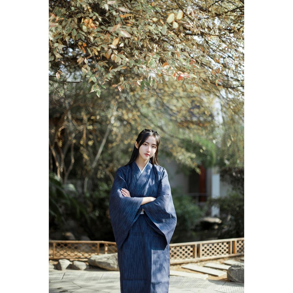 Japanese Traditional Kimono Yukata Samurai Robe Men Women Couples ...