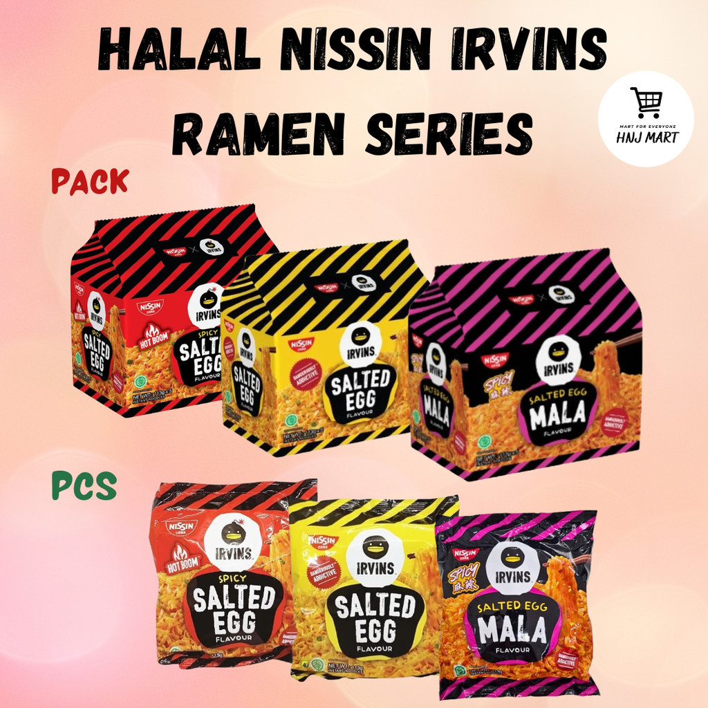 HALAL NISSIN IRVINS SALTED EGG RAMEN | SPICY SALTED EGG RAMEN | NISSIN ...
