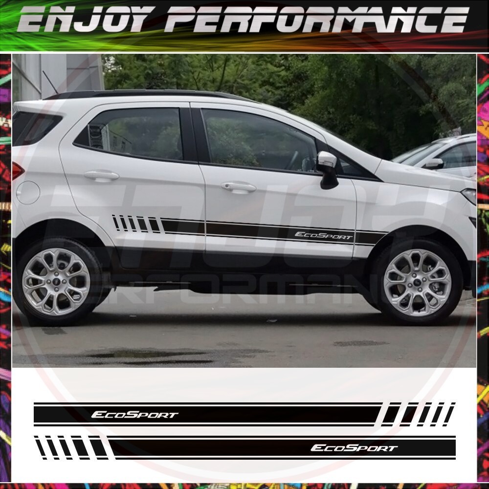 Ford Ecosport 2pcs Side Stripe Car Stickers Waterproof Auto Vinyl Film ...